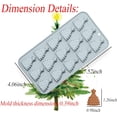 2 Pack Christmas Tree Silicone Chocolate Molds, 15-Cavity Christmas ...