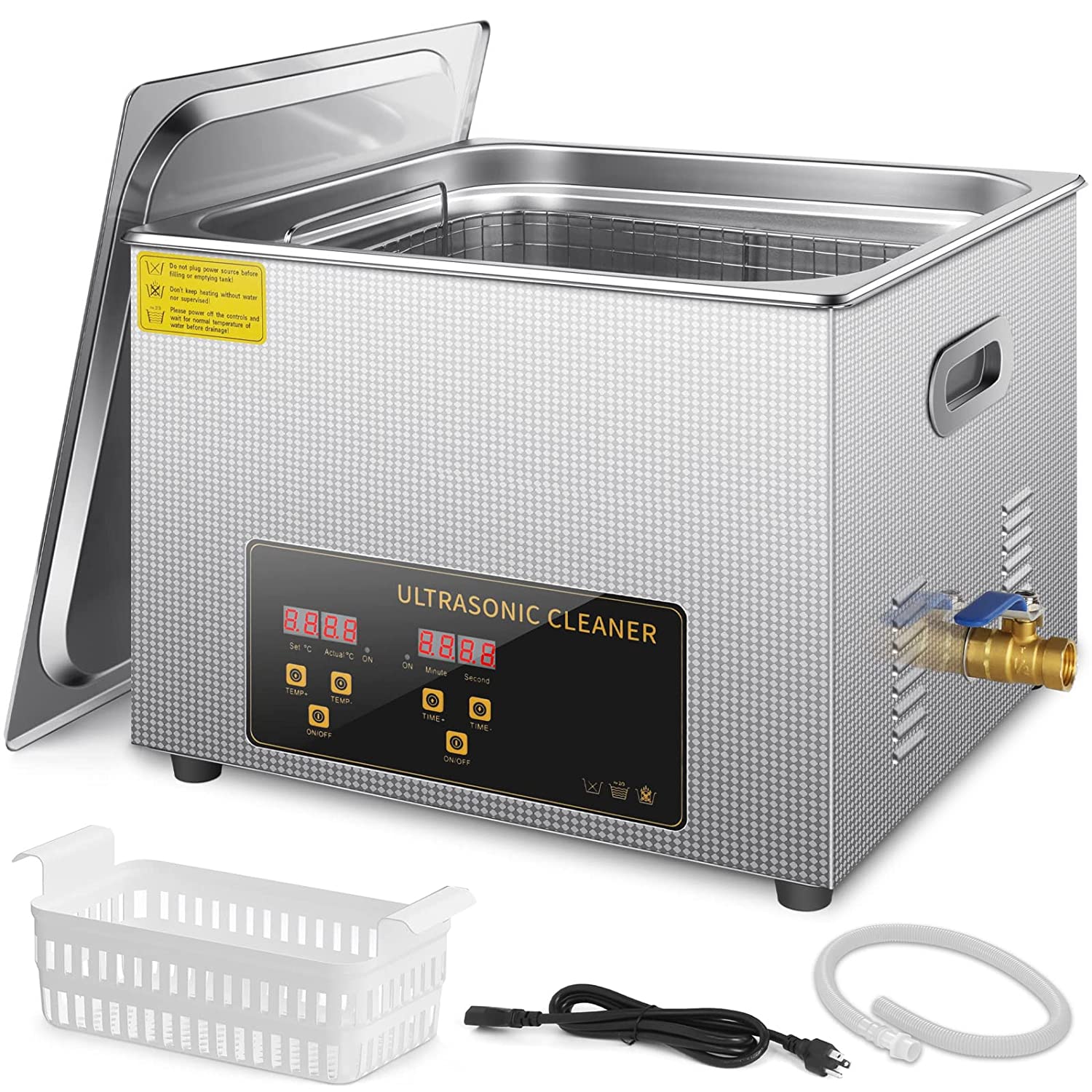 Professional 15L Ultrasonic Cleaner with Digital Timer&Heater ...