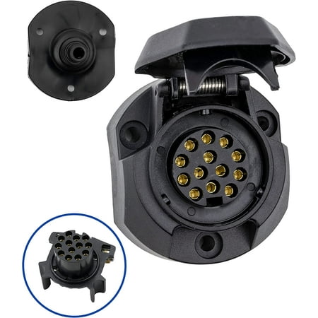 SICED 13+1 Pin Adapter for Connecting Trailers and Caravans, Standard ...