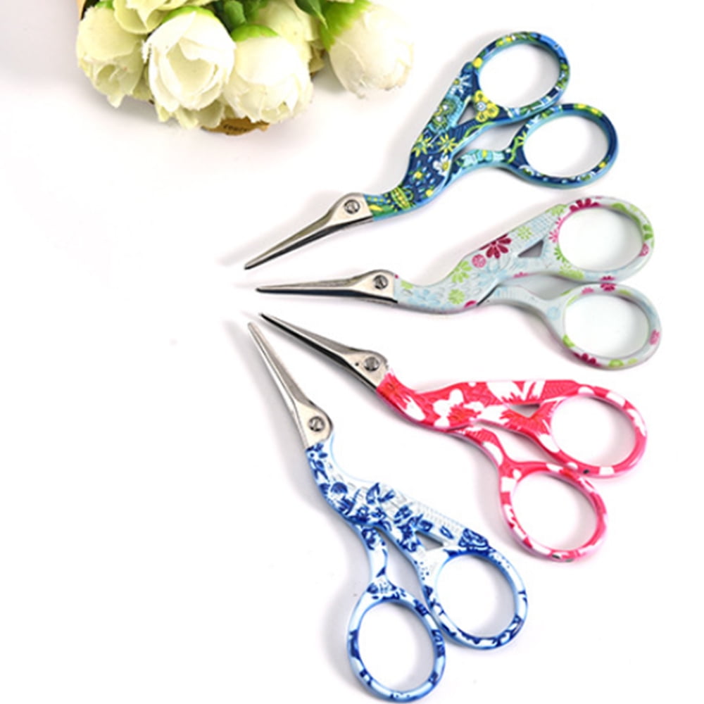 4 Pieces Stork Bird Scissors Embroidery Scissors 3.7 Inch Stainless ...