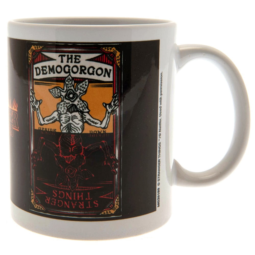 Stranger Things - Taza Diseño Tarot Demogorgon (Marrón, Blanco ...
