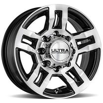 16" Black F04 428 Wheel by Ultra Wheel 428-6701SB+42 - Walmart.com