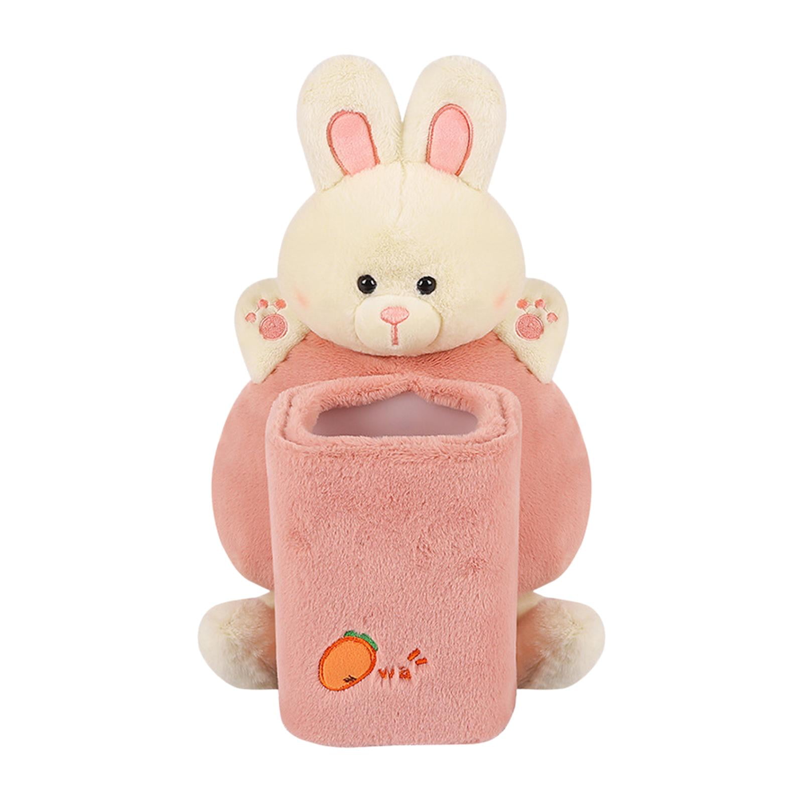 2 in1 Cute Cartoon Car Tissue Box, Cartoon Tissue Holder Short Plush ...