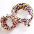 Bird Swing Cage Hanging Chew Colorful Cotton Rope Spiral-Perch ...