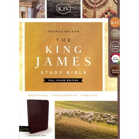 The King James Study Bible (Thumb Indexed, Genuine Black Leather ...