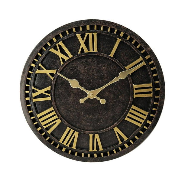 Hanging Outdoor Clock Retro Waterproof Classic Clock Bathroom Farmhouse ...