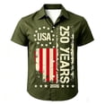 Boys Tshirts Independence Day Crew Neck Cartoon Print Short Sleeve T ...