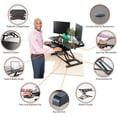 Flexpro Hero Corner Standing Desk Converter 37 Inch | Great for ...