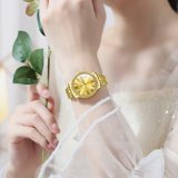 TAXAU Luxury Gold Watches For Womens Diamond Womens Watches With Gold Stainless Steel Band ...