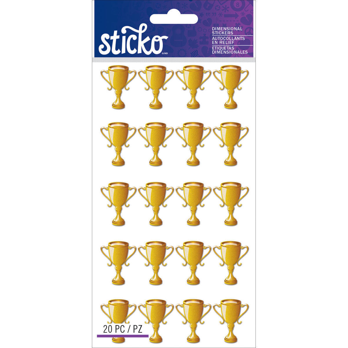 Sticko Stickers-Trophies - Walmart.com