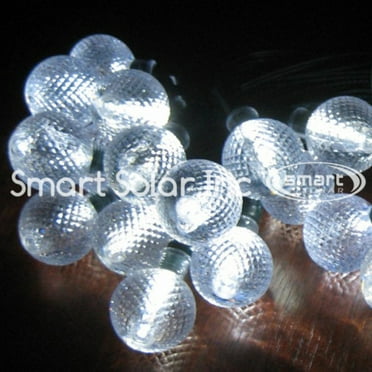 Solar String Lights - 30 LED White Stars - Walmart.com