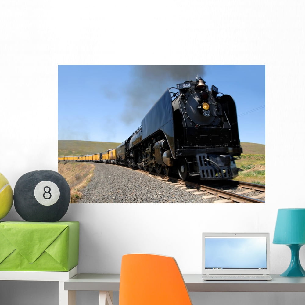 Union Pacific 844 Live Wall Mural by Wallmonkeys Peel and Stick Graphic ...