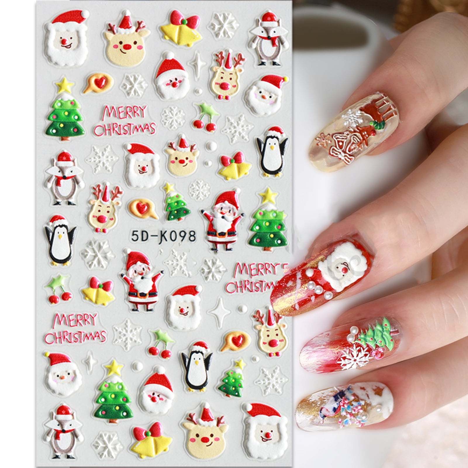 Christmas Santa Nail Art