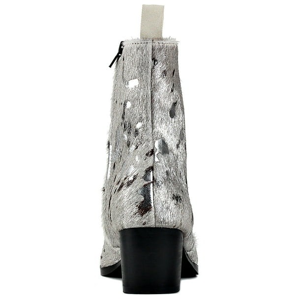 OSSTONE Dress Boots Chelsea Pony Hair Leopard Boots for Men OSSTONE Dress Boots Chelsea Pony Hair Leopard Boots for Men