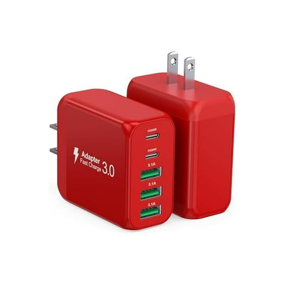 USB C Charger Block, 40W 4 Ports Type C Fast Phone Charging Blocks Cube ...