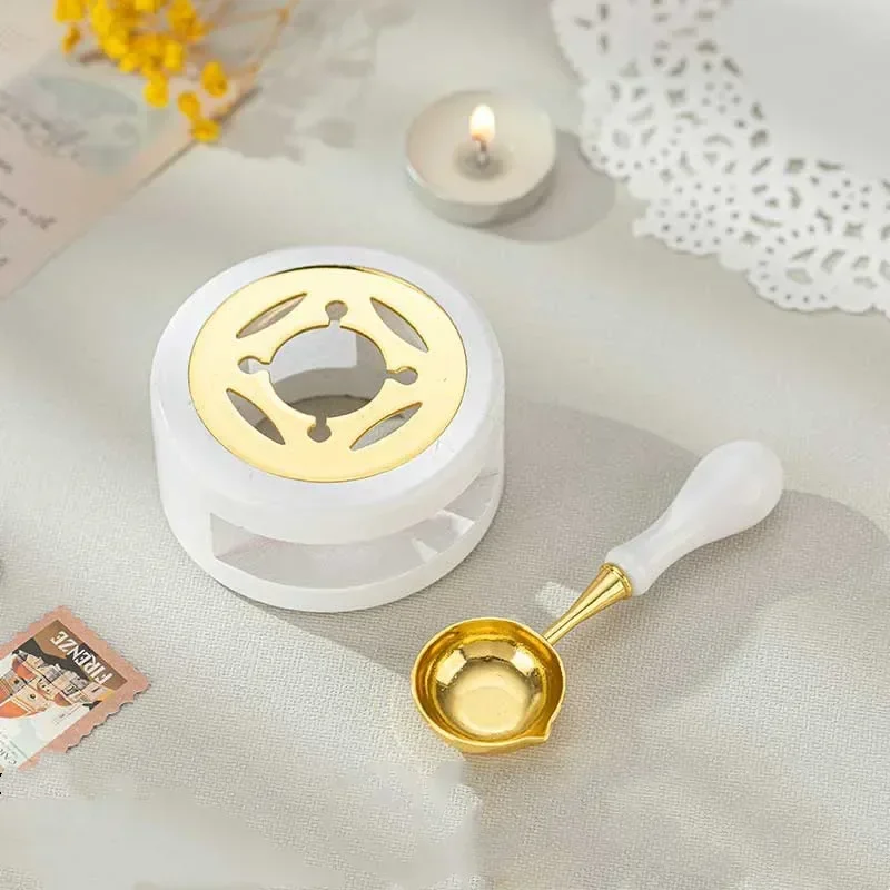 Ensemble de Tampons de Cire en Bois Massif Rose Laque Fourneau Peinture ...