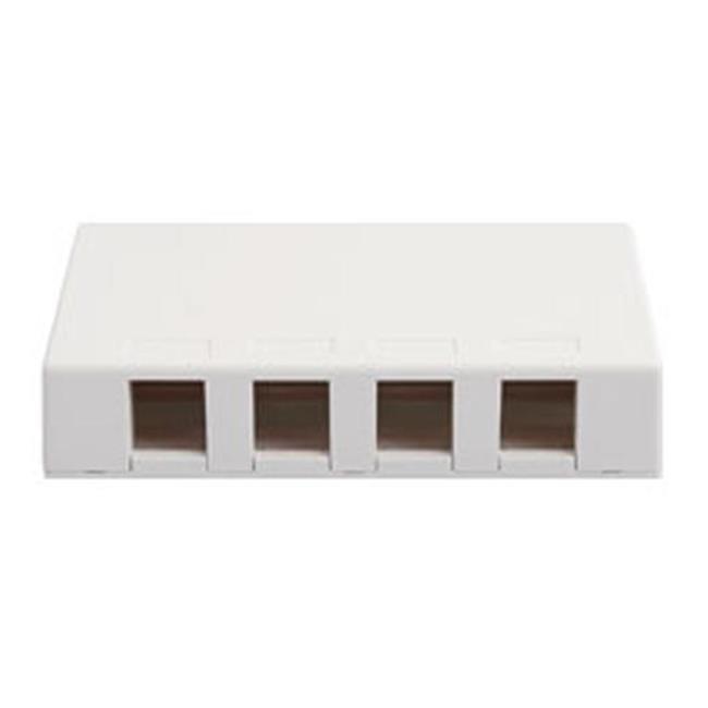 Surface Box 4 Port - White - Walmart.com