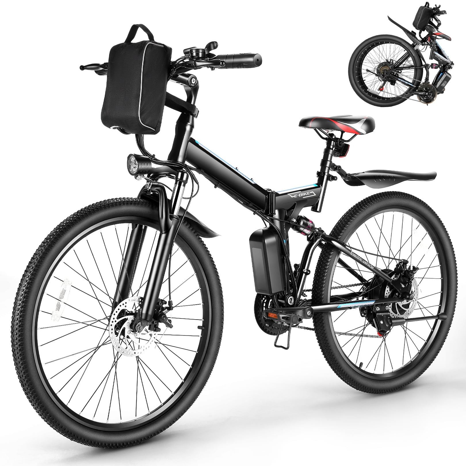 Gocio 500W Folding Electric Bike, 19 Mph Electric Commuter Bike ... Gocio 500W Folding Electric Bike, 19 Mph Electric Commuter Bike ...
