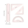 Soft Ruler Precise Measuring Drafting Protractor Tool Office Student ...
