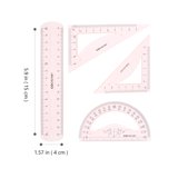 Soft Ruler Precise Measuring Drafting Protractor Tool Office Student ...