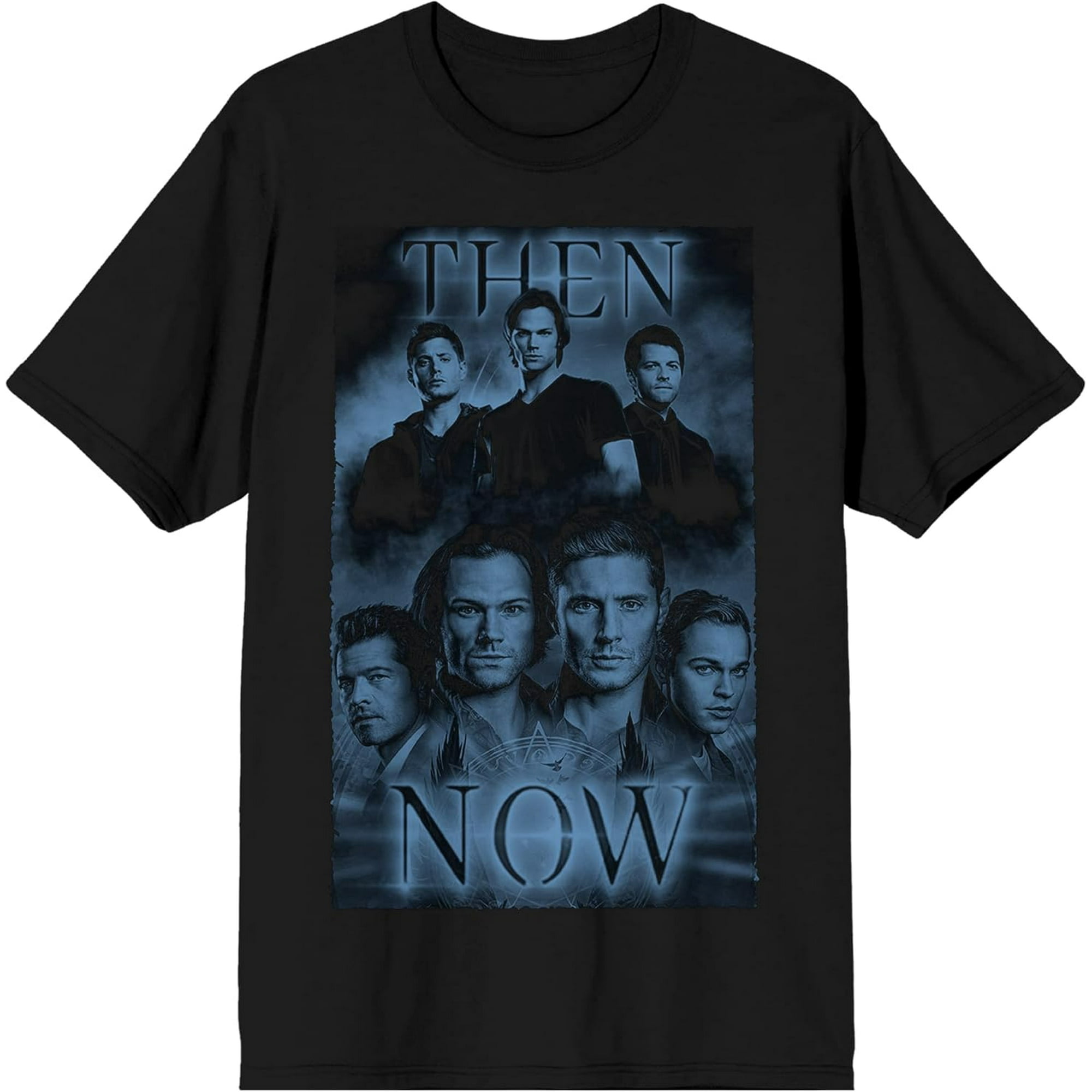 Click here for Haiker Supernatural Tv Series Mens Then & Now Blac... prices