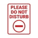 Portrait Round Please Do Not Disturb Sign (White/Red) - Large - Walmart.com