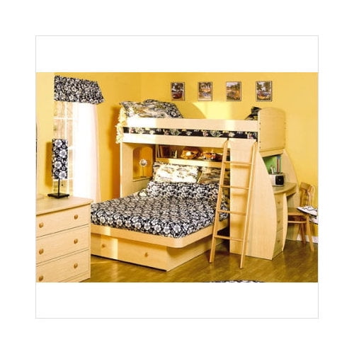 Berg Furniture Sierra Collection Twin over Full Space Saver Bunk Bed ...