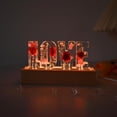 Love Night Light Dry Rose Flower Lamp for Her Wife Girlfriend Women Mom ...