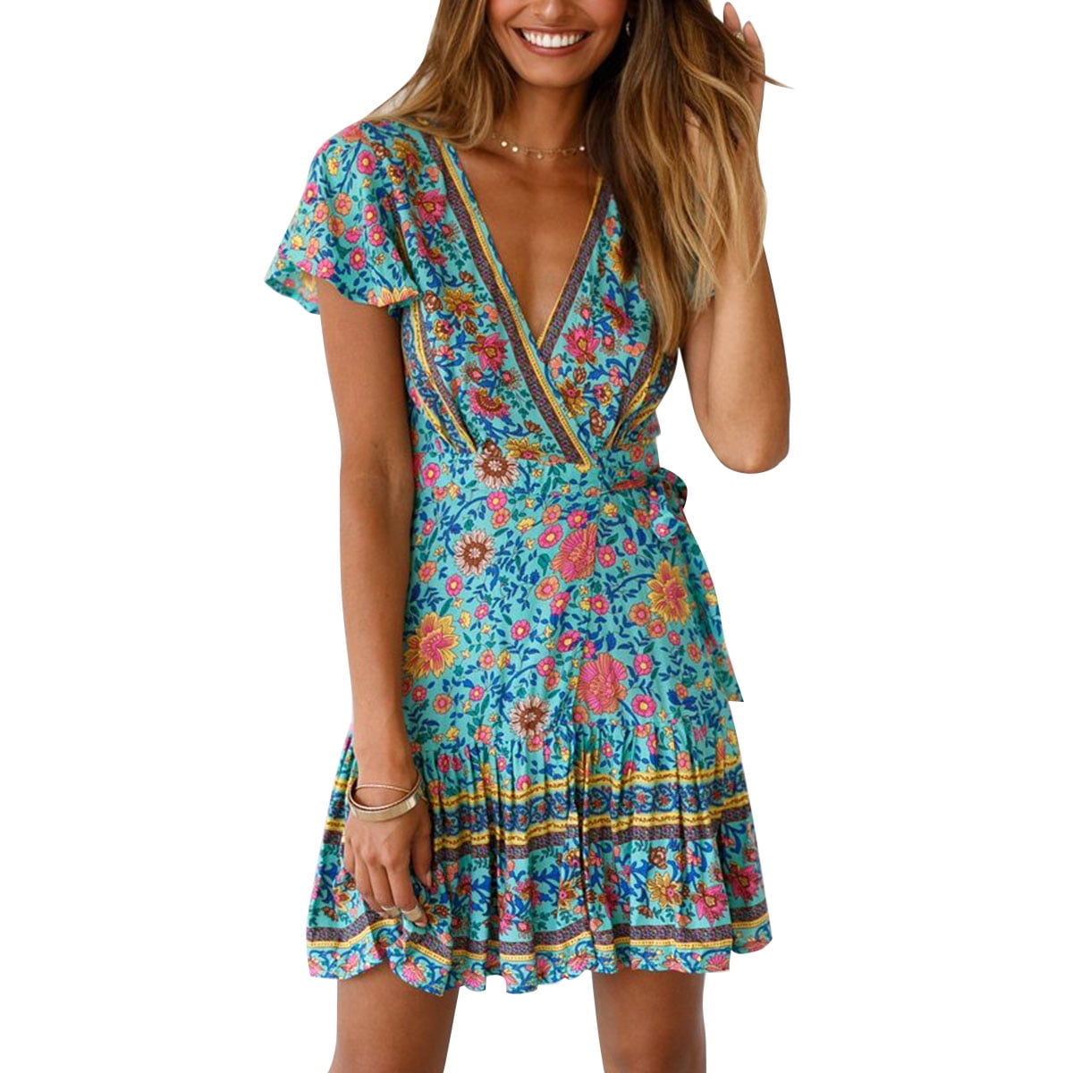 Click here for Kawell Women Bohemian Vintage Printed Floral Ethni... prices