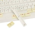 PBT Keyboard Keycaps 130 Keys Dye Sublimation Ergonomic Rich Colors ...