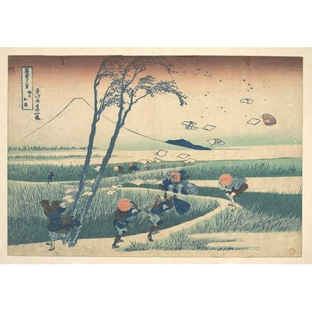 Ejiri in Suruga Province (Sunshu Ejiri), from the series Thirty-six Views of Mount Fuji (Fugaku ...