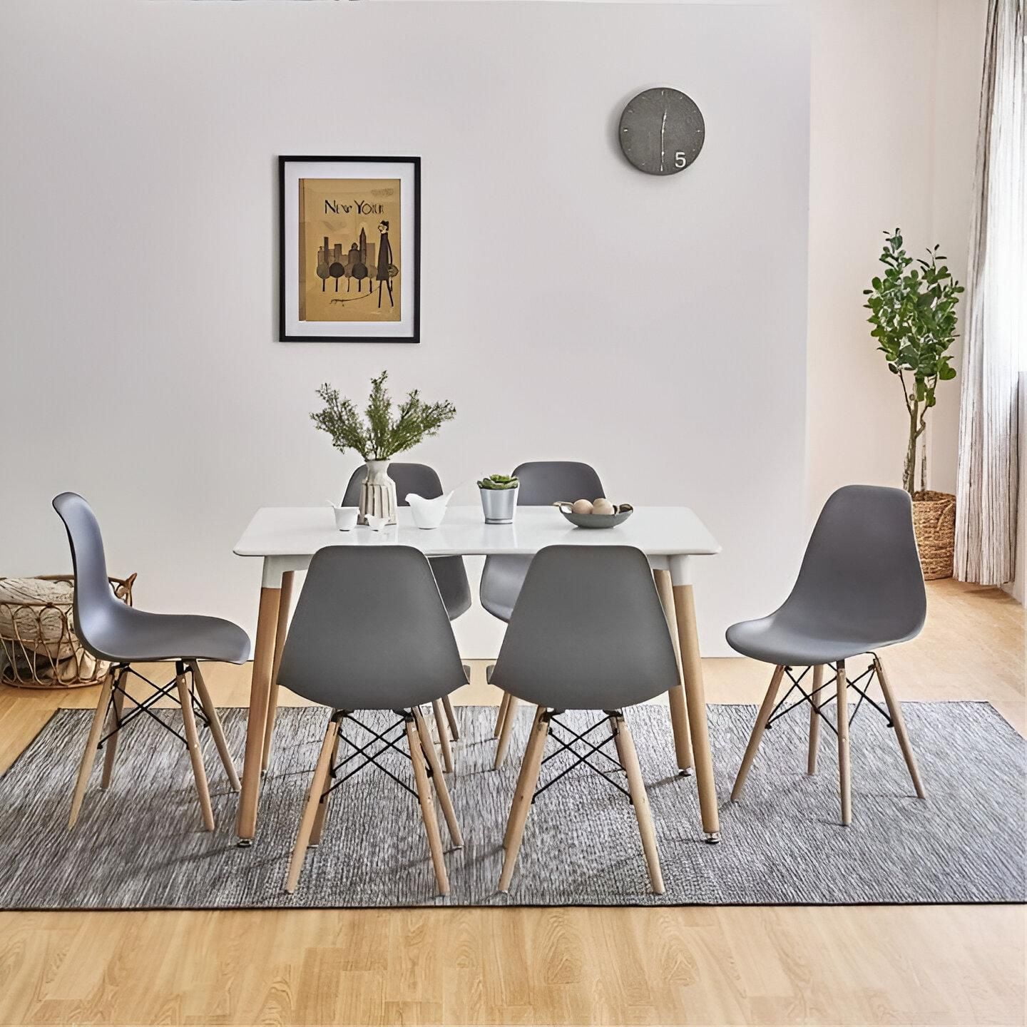 Click here for Heavenly Collection Grey Wood Chair Set Of 2 prices