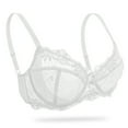 Wingslove Womens Plus Size Sexy Lace Bra Non Padded Unlined Underwire