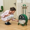 VETRESKA Medium Pet Carrier with Handle, Rolling Bag, 1 Sticker, 2 Mats ...
