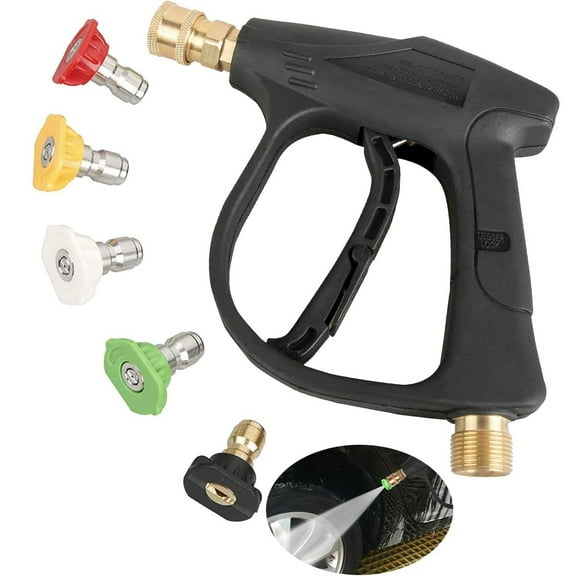 High Pressure Washer Gun,3000 PSI Max With 5 Color Quick Connect ...