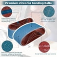 3x18 Inch Belt Sander Sanding Belts Kit 20 Pcs (5 Each of 40/60/80/120 ...