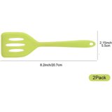 2 packs Small & Large Slotted Silicone Turner Heat Resistant Kitchen ...