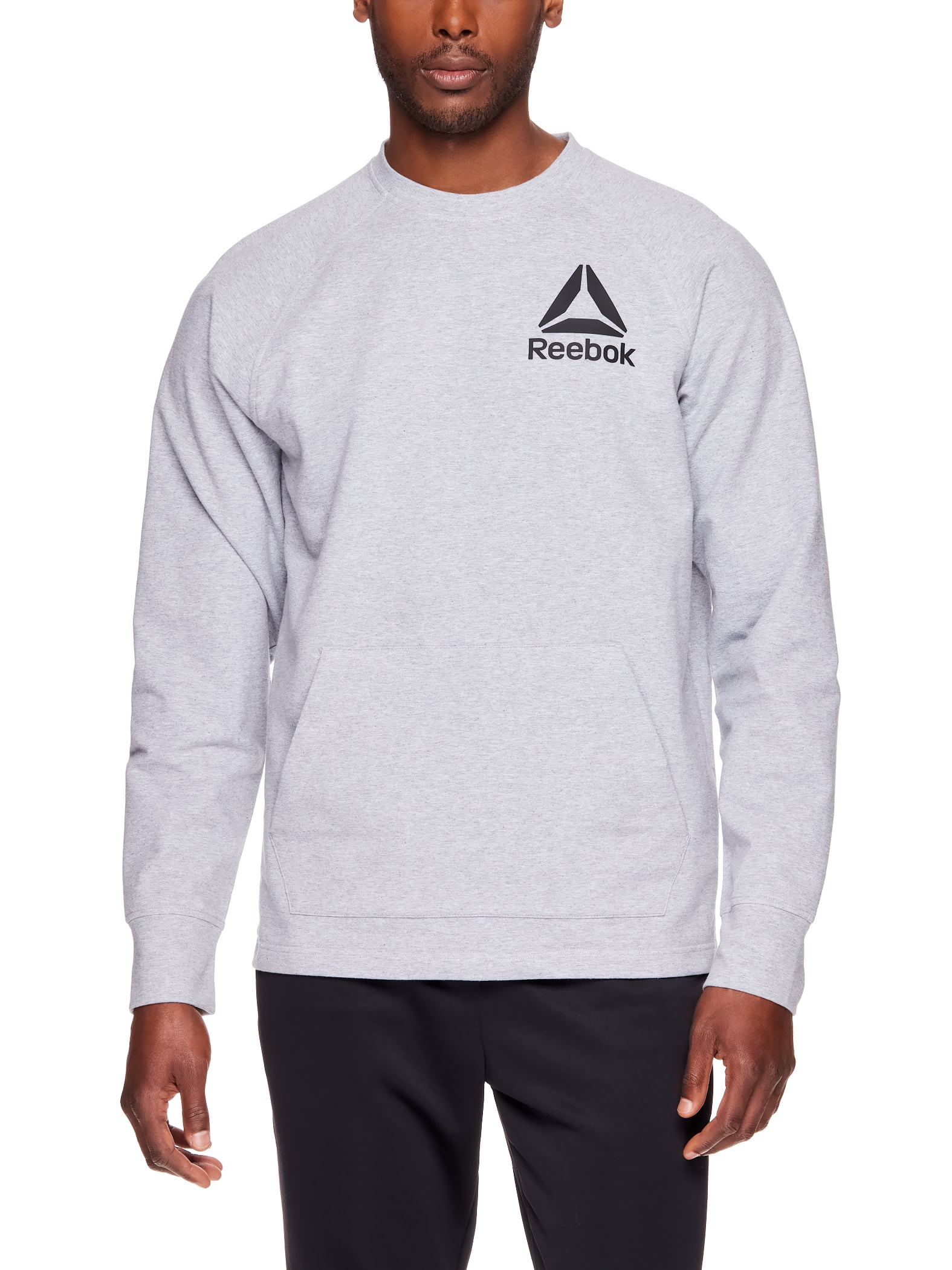 Reebok Men's And Big Men's Tech Terry Crewneck Sweater, Up To Size 3XL ...