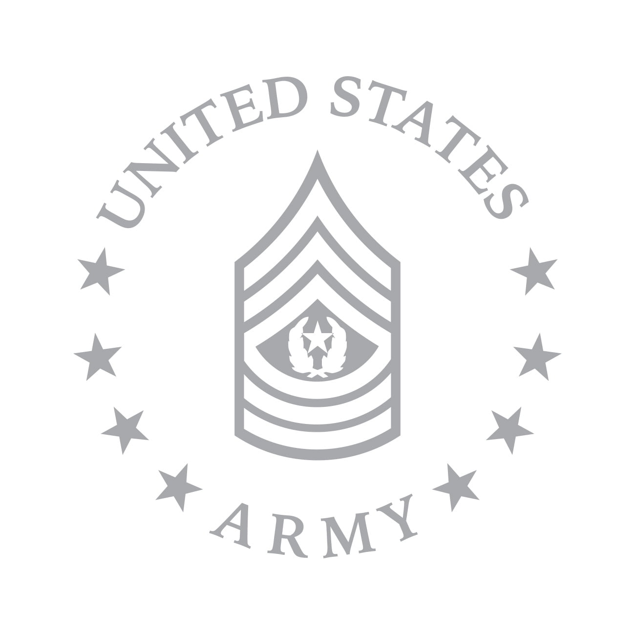 E-9 Sergeant Major of the Army US Army Rank Sticker Decal Die Cut ...