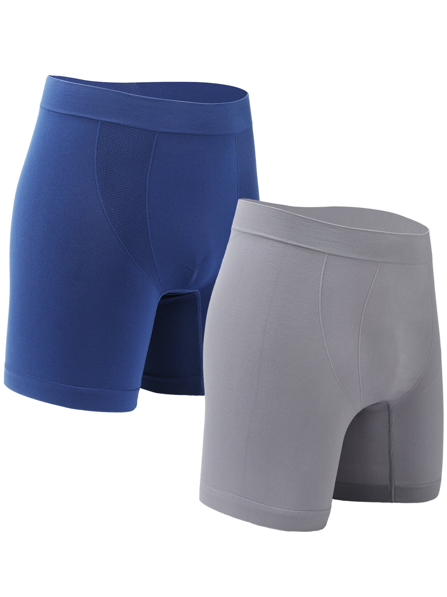 Men's Underpants,Boxer Briefs, Nylon Sports Briefs, Two Pack,Navy/Light ...