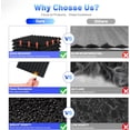 36 Pack Sound Proof Foam Panels, 12" X 12" X 1" Pyramid Acoustic Foam ...