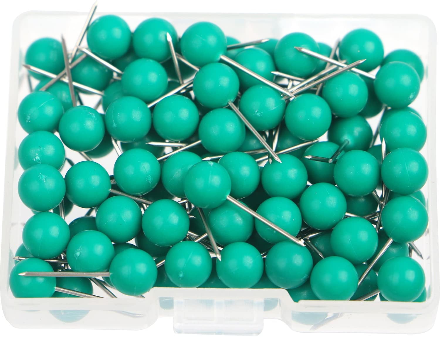 100pcs Map Tacks Push Pins 1/4 Inch Diameter Plastic Round Head,Used ...