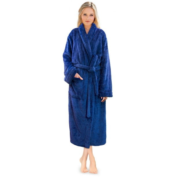 PAVILIA Premium Womens Plush Soft Robe Fluffy, Warm, Fleece Sherpa ...