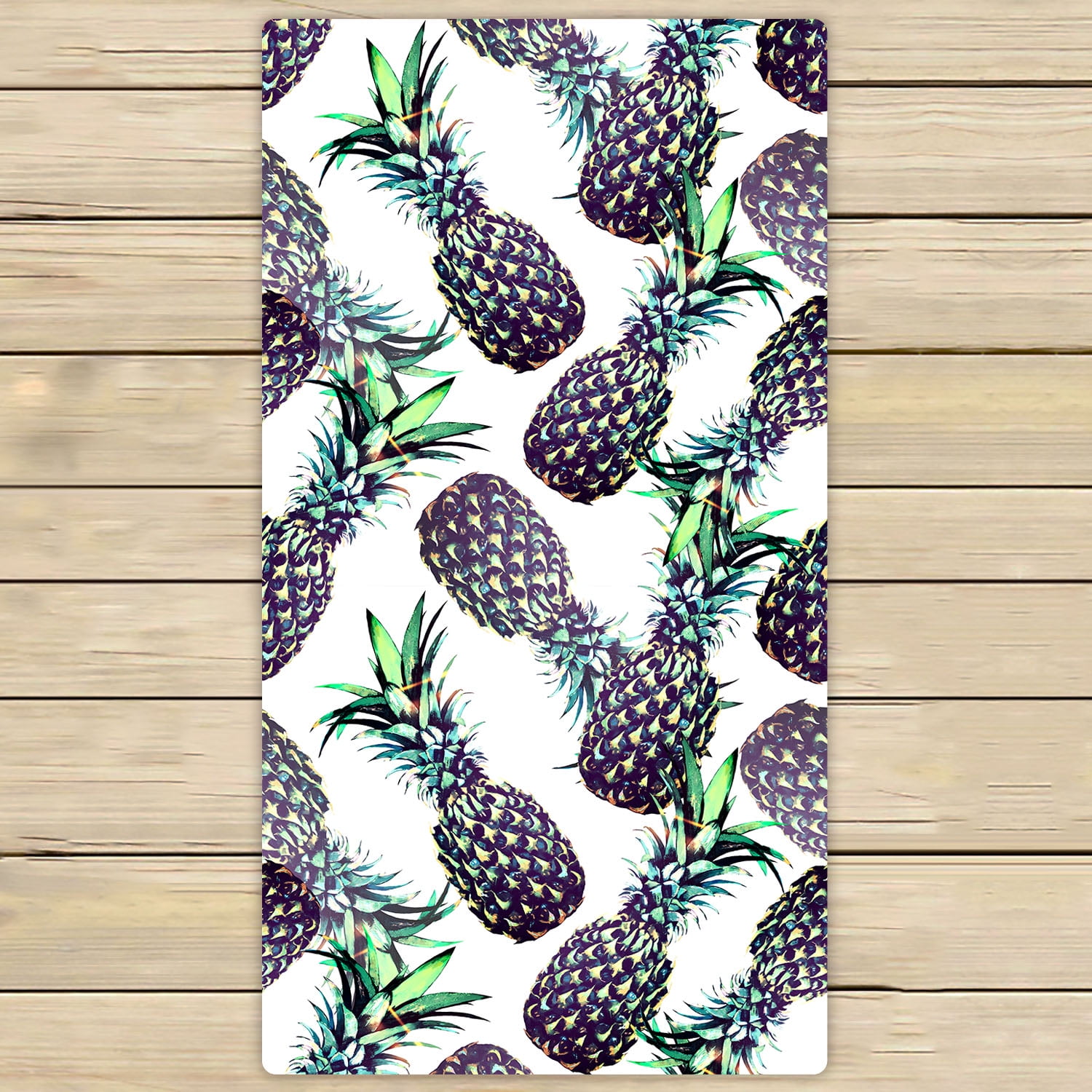 YKCG Pineapples Floral Tropical Fruits Hand Towel Beach Towels Bath ...