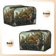 Uemuo Floral Rhino With Birds Print Toaster Cover 4 Slice, Small ...