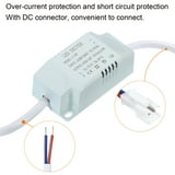 Uxcell 1-3W 300mA LED Driver AC 85-265V Output 9-12V DC Male Connector Transformer 3pcs ...