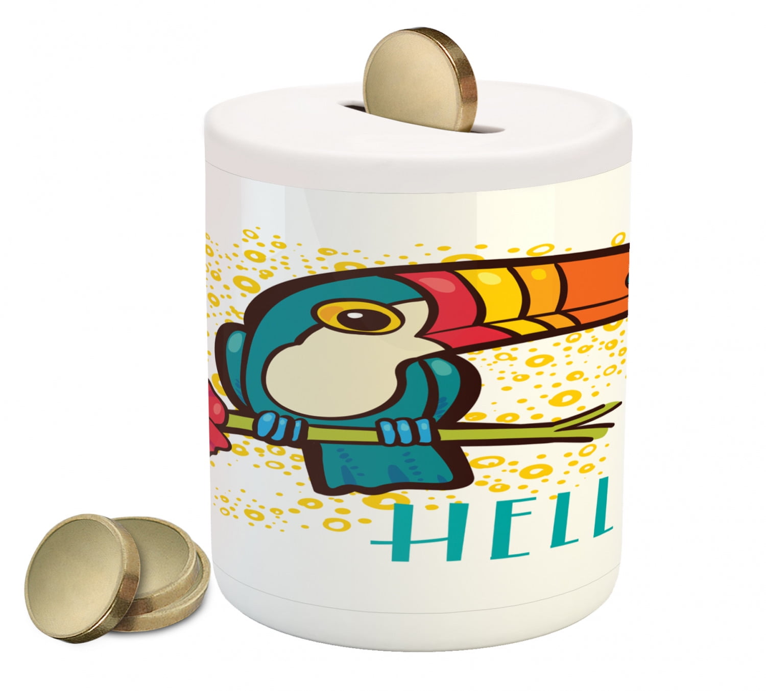 Hello Piggy Bank, Tropical Hello from Hawaiian Island Ramphastidae ...
