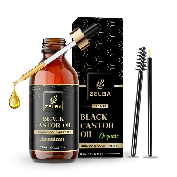 Aceite de ricino negro jamaicano Zelba Organic 125 ml prensado en frío ...