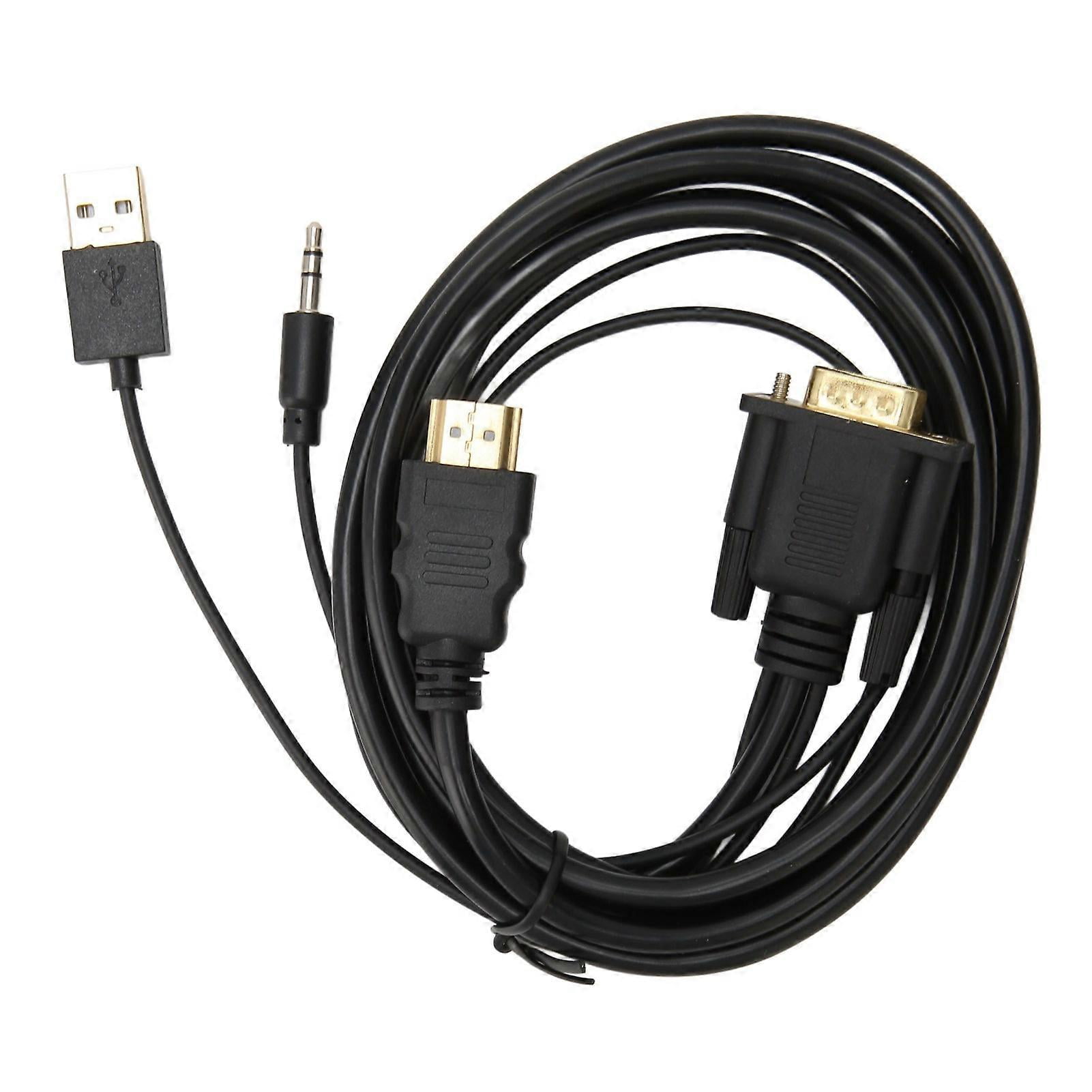 VGA to HD Multimedia Interface Adapter 1080P Video Converter Cable with ...