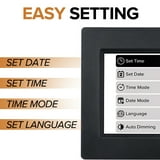 Mitoart Digital Alarm Clock for Seniors with 7-Inch Large Display Voice ...